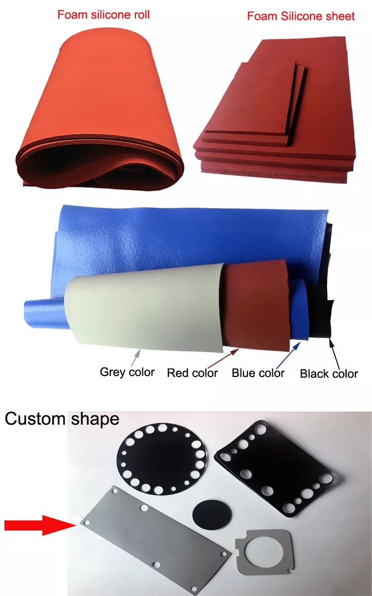 Waterproof Red Silicone Rubber Foam Sheets Silicone Sponge Sheets - Buy ...